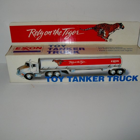 EXXON | Toys | Vintage Exxon Rely On The Tiger Toy Tanker Truck ...